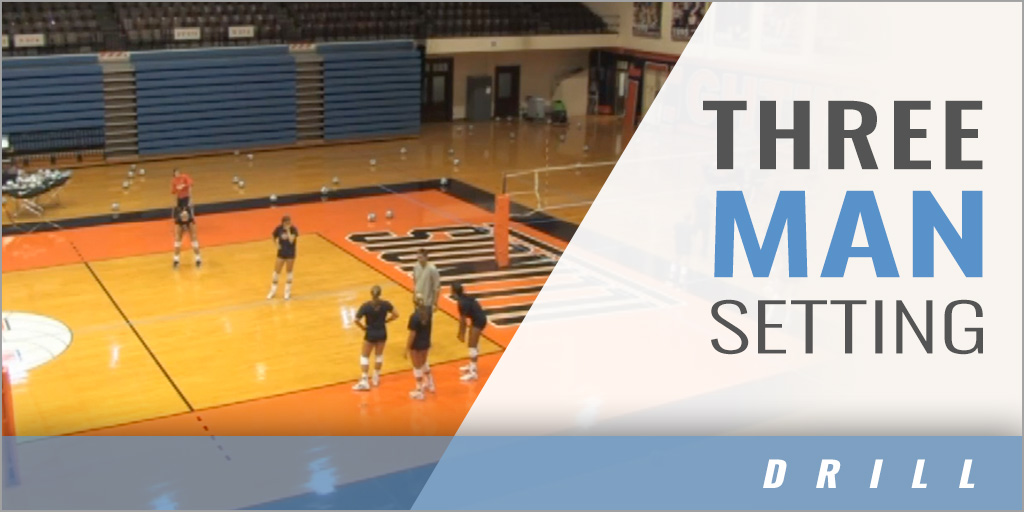 3 Man Setting Drill with Kevin Hambly – Univ. of Illinois – Coaches Insider