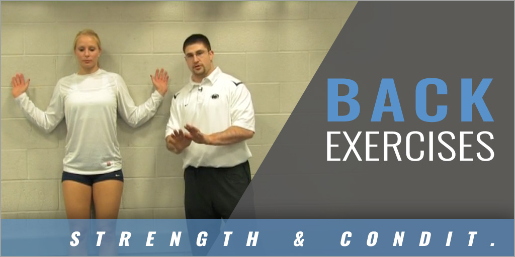 Back Exercises with Cameron Davidson – Penn St. – Coaches Insider