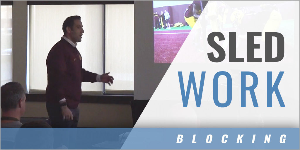 Defensive Line Sled Work with Joe Rossi – Univ. of MN – Coaches Insider