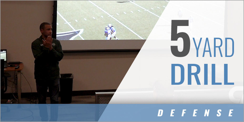 Off Man Coverage: 5 Yard Drill with Eric Lewis – Coaches Insider