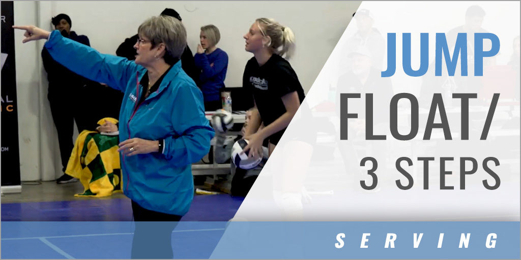 Serving: Jump Float/3 Steps with Ruth Nelson – BYOP – Coaches Insider