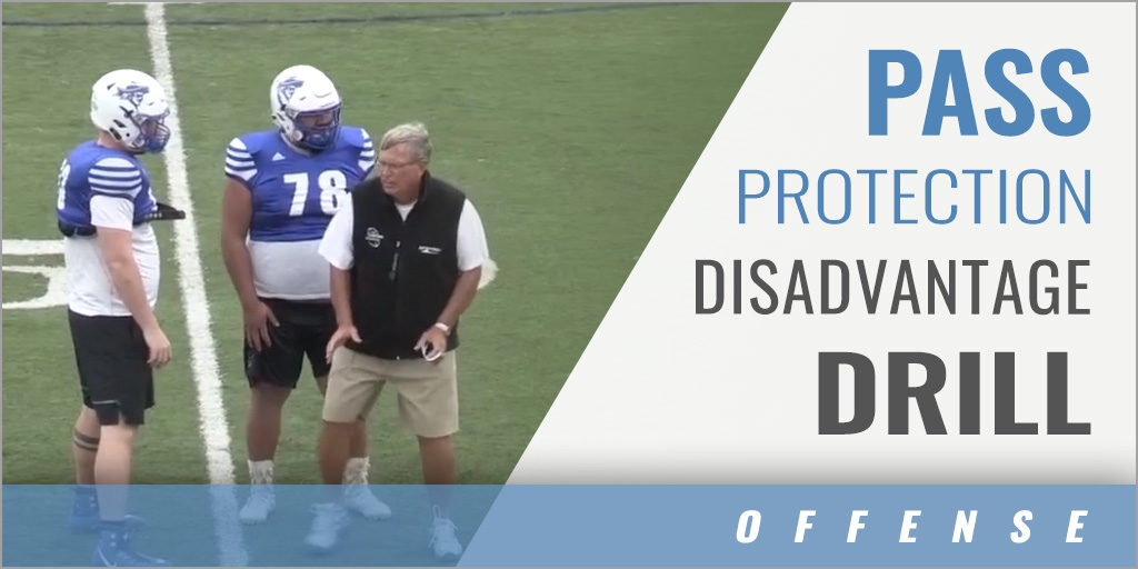 Offensive Line Pass Protection Disadvantage Drill with Steve Loney ...