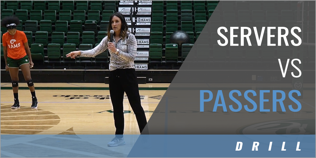 Servers vs. Passers Drill with Emily Kohan – Colorado State Univ ...