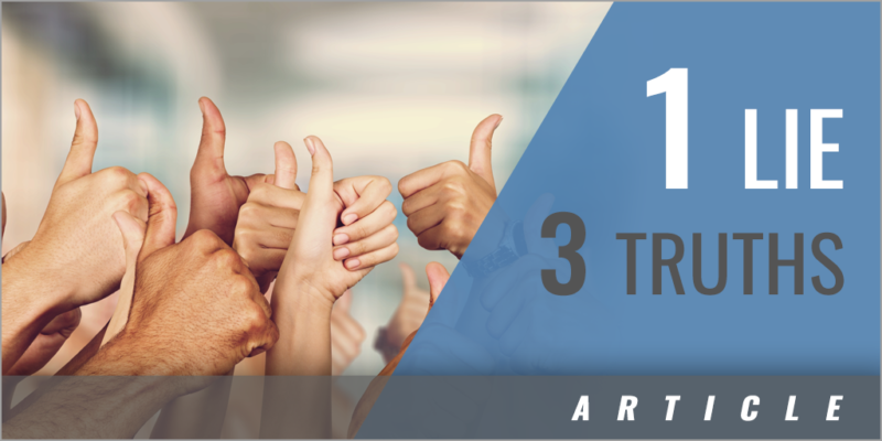 The 1 BIG Lie & 3 BIGGER Truths – Coaches Insider