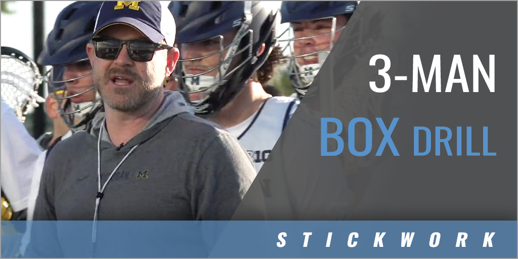 3-Man Box Drill with Kevin Conry – Univ. of Michigan – Coaches Insider
