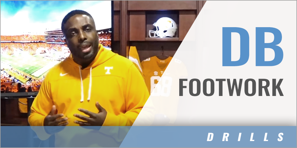 DB Footwork Drills with Tim Banks – Univ. of Tennessee – Coaches Insider